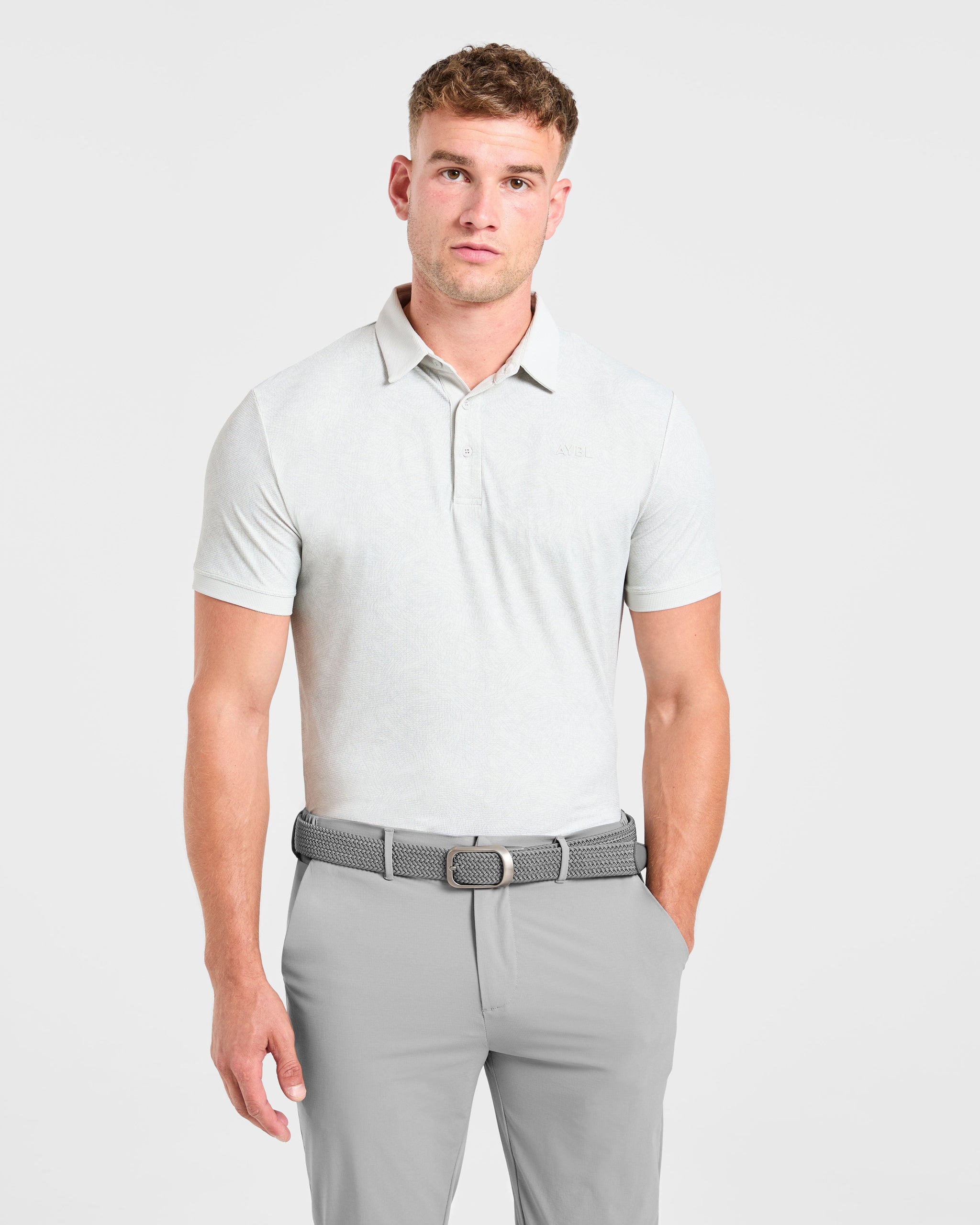 Precision Static Polo - Ice Grijs